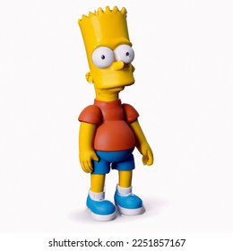 Bart Simpson Hands Pockets Walking On AI-generated image 2413612845 ...