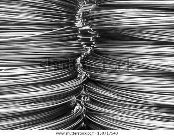 Full Frame Steel Wire Stock Photo (Edit Now) 158717543