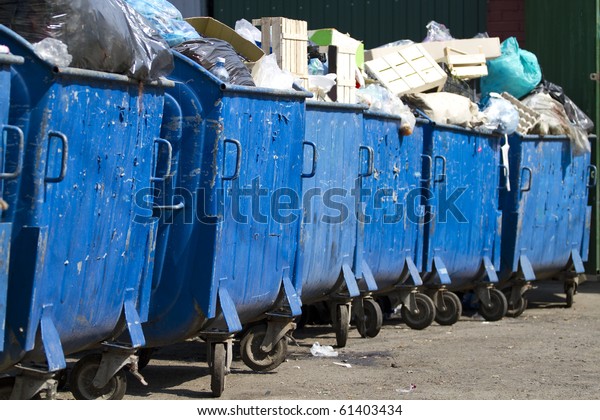 Full Garbage Containers Stock Photo 61403434 | Shutterstock