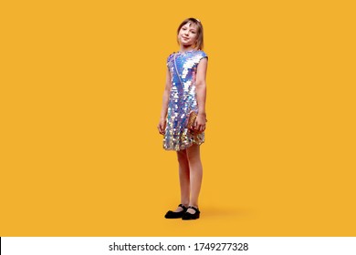 Full Height Smiling Dancing Cute Girl Stock Photo 1749277328 | Shutterstock