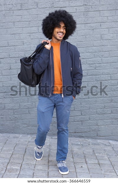 Full Length Cool Guy Walking Bag Stock Photo 366646559 | Shutterstock