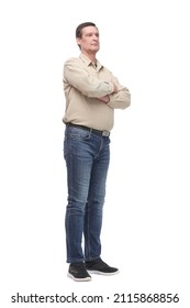 Full Length Left Side View Portrait Stock Photo 2115868856 | Shutterstock