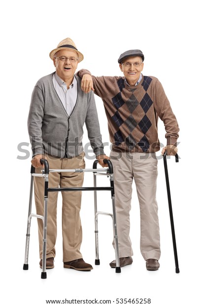 Full Length Portrait Two Elderly Men Stock Photo 535465258 | Shutterstock