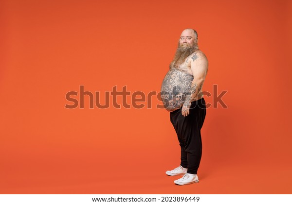 Full Length Side Profile View Fat Stock Photo 2023896449 | Shutterstock