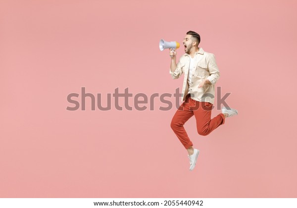 Full Length Side View Young Fun Stock Photo 2055440942 | Shutterstock