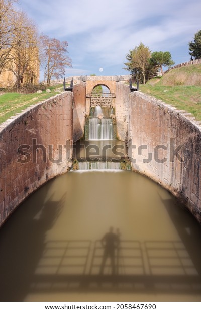 Full Moon Aligned Locks 22 23 Stock Photo (Edit Now) 2058467690