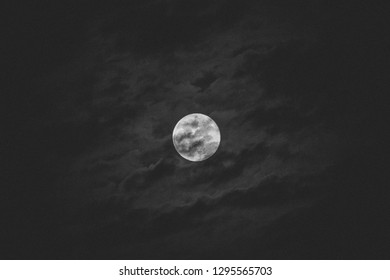 Full Moon Clouds Stock Photo 1295565703 | Shutterstock