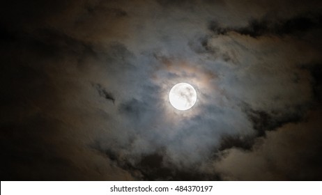 Full Moon Clouds Stock Photo 484370197 | Shutterstock