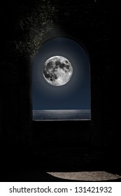 Full Moon Through Window Stock Photo 131421932 | Shutterstock