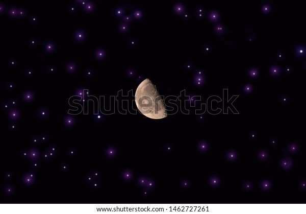 Full Resolution Sharp Young Moon Background Stock Photo (Edit Now ...