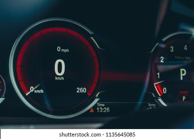 Full Stop Red Speedometer Stock Photo 1135645085 | Shutterstock