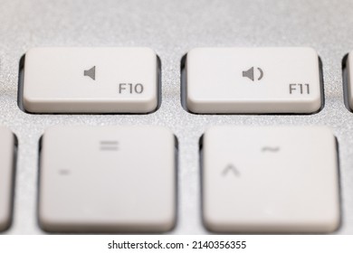 Function Keys On Keyboard Volume Control Stock Photo 2140356355 ...