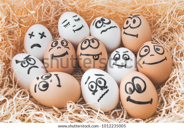 Funny Easter Smile Eggs Nest Stock Photo 1012235005 | Shutterstock