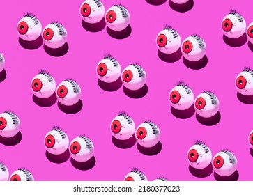 Funny Eye Balls Creative Pattern On Stock Photo 2180377023 | Shutterstock