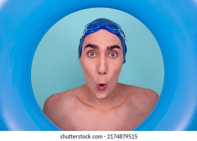 Funny Guy Inflatable Ring Pool Stock Photo 2174879515 | Shutterstock