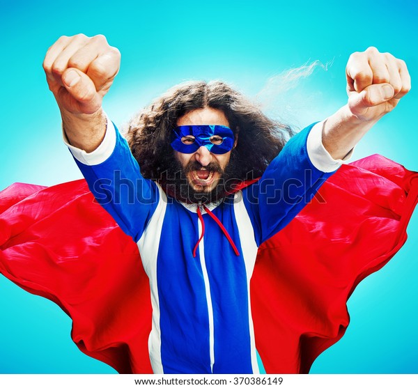 Funny Guy Mighty Man Stock Photo 370386149 | Shutterstock