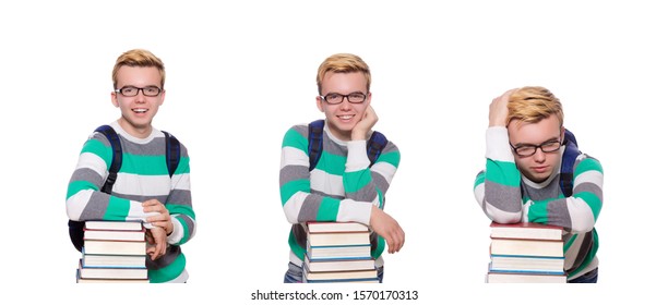 Funny Student Stack Books Stock Photo 1576512208 | Shutterstock