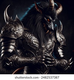 Realistic Gigantic Scary Creature Intimidating Demonic AI-generated ...