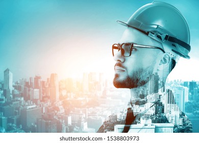 Future Building Construction Engineering Project Concept Stock Photo ...