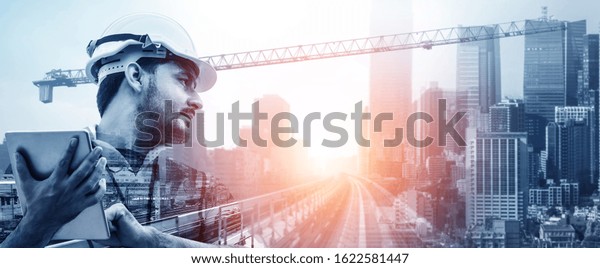 Future Building Construction Engineering Project Concept Stock Photo ...