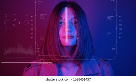 Future Face Detection Technological 3d Scanning Stock Photo (Edit Now ...