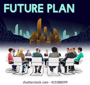 Futuristic Future Plan Urban Structure Concept Stock Photo 415388599 ...