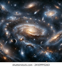 Galaxies AI-generated image 2459061807 | Shutterstock