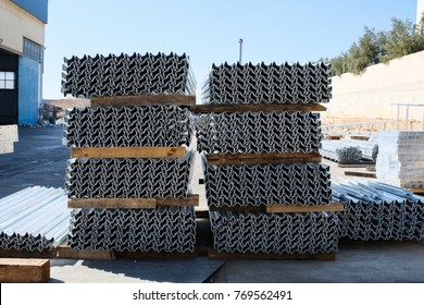 Galvanized Steel Frame Profiles Stack Foto Stok 769562491 | Shutterstock