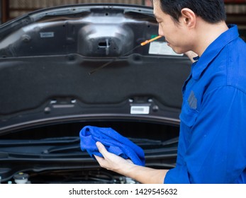 Garage Worker Conceptmechanical Engineering Checking Car Stock Photo ...