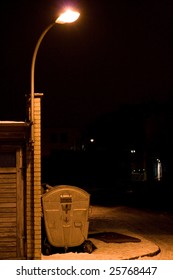 Garbage Bin Night Stock Photo 25768447 | Shutterstock