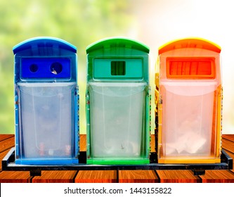 Garbage Bin That Separates Garbage Each Stock Photo (Edit Now) 1443155819