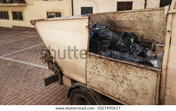 Garbage Collection Van Stock Photo 1027490617 | Shutterstock