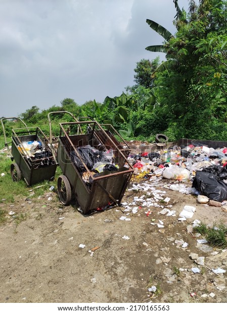Garbage Dump Area Three Stacked Carts Stock Photo 2170165563 | Shutterstock