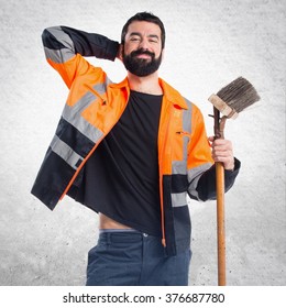 Happy Garbage Man Stock Photo 376687744 | Shutterstock