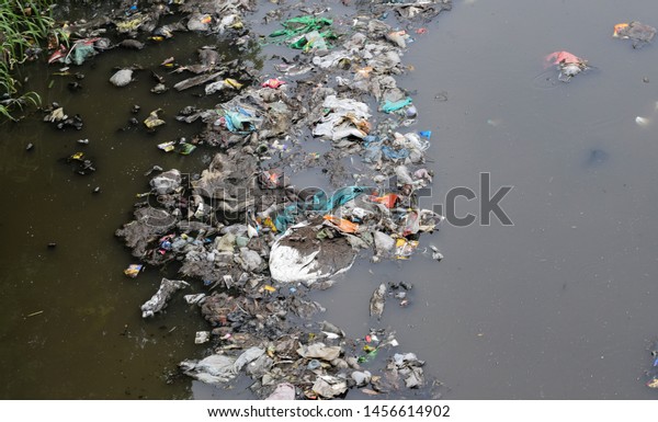Garbage River Ganga Pollution Ganga Largest Stock Photo 1456614902 ...