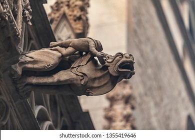 Gargoyle Form Devil Stone Statue On Stock Photo 1355419646 | Shutterstock
