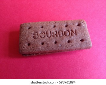 Generic Bourbon Biscuit On Plain Background Stock Photo 598961894 ...