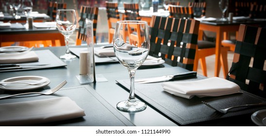 Generic Image Restaurant Table Background Stock Photo 1121144990 ...