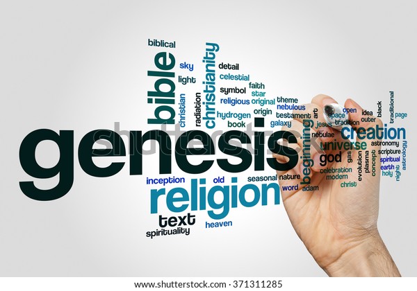 Genesis Word Cloud Stock Photo 371311285 | Shutterstock