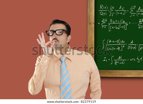 Genius Nerd Easy Found Solution Mathematical Stock Photo 82379119 ...