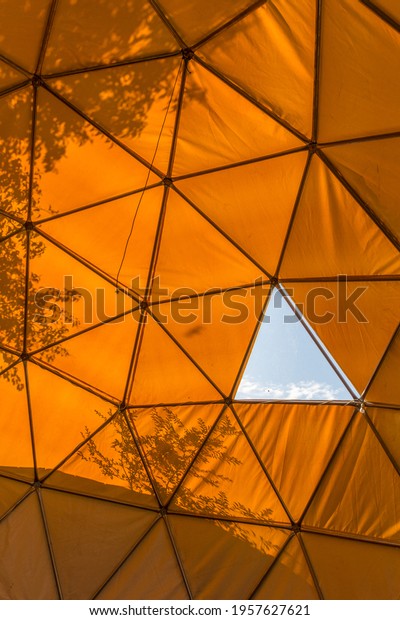 Geodesic Dome Architecture Pattern Wallpaper Stock Photo 1957627621 ...