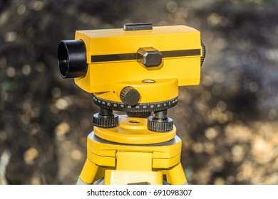 Geodetic Optical Level Construction Engineering Tool Stock Photo ...