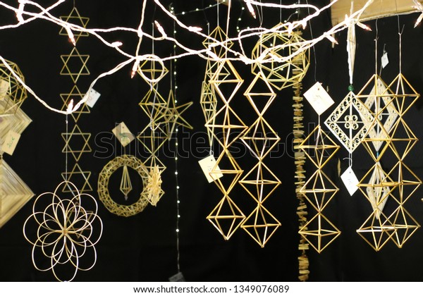 Geometric Straw Decorations Stock Photo 1349076089 | Shutterstock