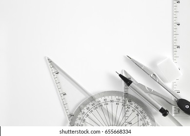 Geometry Set Compass Ruler Protractor On Stock Photo (Edit Now) 671359279