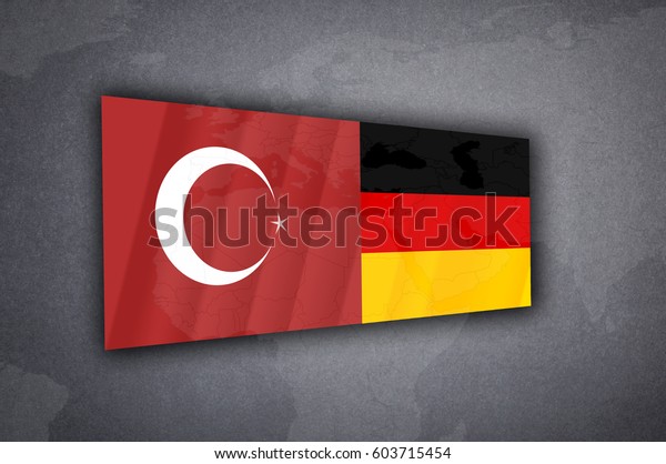 German Turkish Flags Stock Photo 603715454 | Shutterstock
