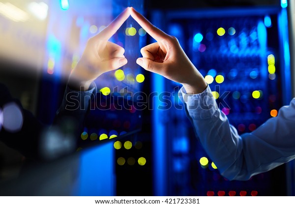 Getting Information Via Touchscreen Stock Photo (Edit Now) 421723381