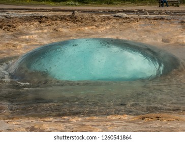 Geyser About Explode Stock Photo 1260541864 | Shutterstock