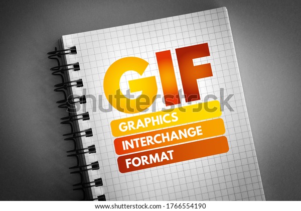 Gif Graphics Interchange Format Acronym Concept Stock Photo 1766554190 ...