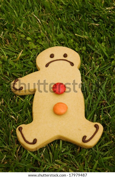 Gingerbread Man Sad Having Missing Arm Stock Photo (Edit Now) 17979487