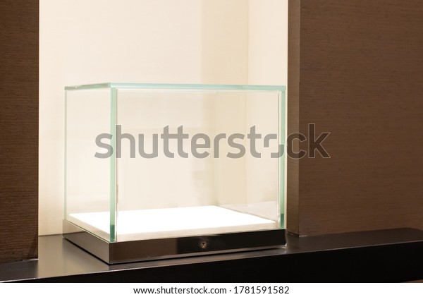 Glass Empty Window Display Showcase Stock Photo (Edit Now) 1781591582
